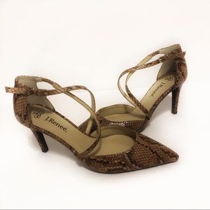 J.Renee | Shoes | Nwt Jrenee Snake Print Heels | Poshmark